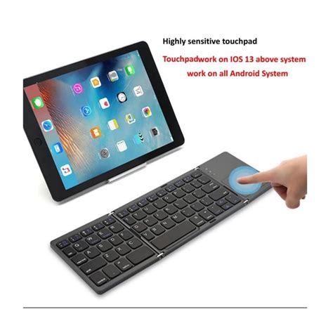 Jual Boss Bisnis Mini Keyboard Lipat Bluetooth Keypad Touchpad Travel Recharge Tipis Slim