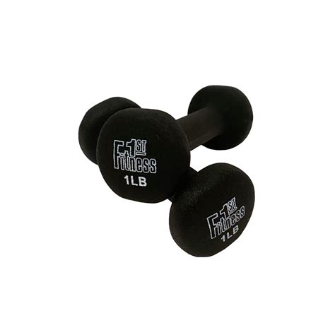 Fitness First Neoprene Dipped Dumbbell Pair 1 12 Lbs 1 Lb