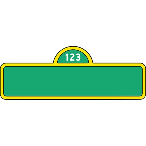 Blank Sesame Street Logo