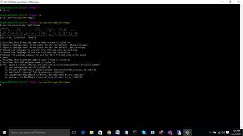 Ern Create Miniapp Fails Windows · Issue 1527 · Electrode Io