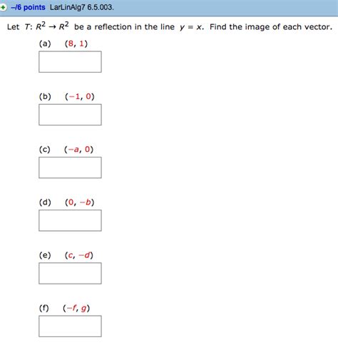 Solved Let T R R Be A Reflection In The Line Chegg