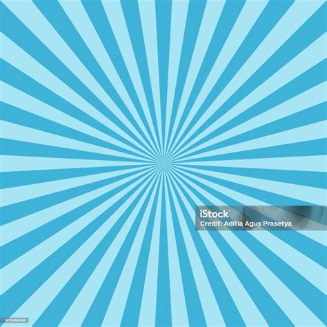 그라데이션 파란색의 추상 폭발 배경 태양 눈부심 효과가 발산합니다 햇빛 반짝이는 패턴 방사형 광선 벡터 그림입니다 좁은 빔 배경
