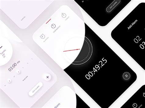 Mobile Clock App Free Xd Templates
