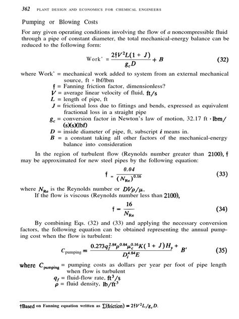 Topic Two Part I Chapter 11 Textbook1 Economic Pipe Diameter Pdf