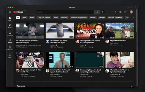 mactube a native youtube app for macs