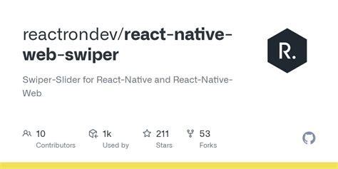 GitHub Reactrondev React Native Web Swiper Swiper Slider For React