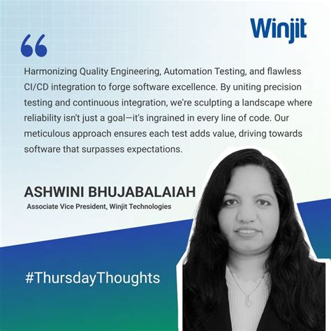 Winjit Technologies Pvt Ltd On Linkedin Thoughtleader Thursdaythoughts Techleadership