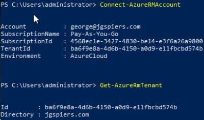 How To Connect To Azure PowerShell ARM Azure AD JGSpiers Com