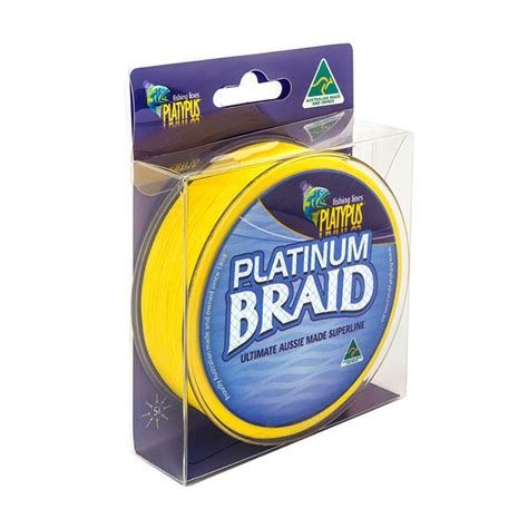 Platypus Platinum Braid Yellow 125yds 10lb Braid Braid Lines