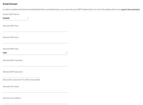 Custom Email Domains Tune