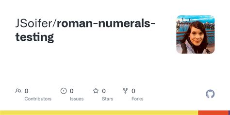 github jsoifer roman numerals testing