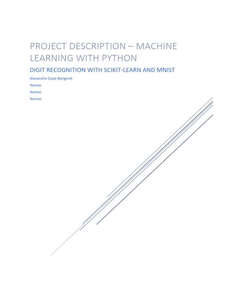 Machine Learning With Python Digit Recognition With Scikit Learn And