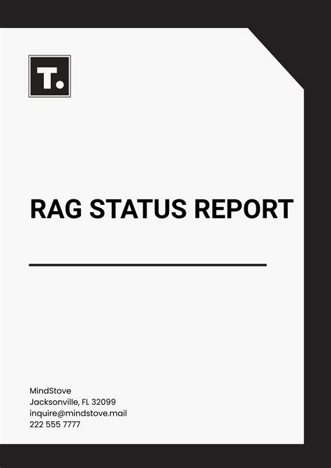 Free RAG Status Report Template To Edit Online