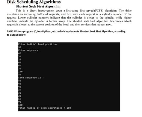 Solved In C Language Please Disk Scheduling
