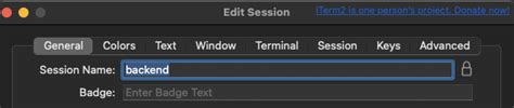 Terminal How Can I Keep The Session Name Fixed In Iterm2 Tab Created By Applescript Ask