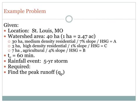 Ppt Calculating Peak Flow Rates Powerpoint Presentation Free Download Id 1143811