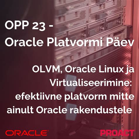 Olvm On Oracle Poolt Ametlikult Toetatud Tootetoega Kvm Põhine Olvm On Oracle Poolt Ametlikult Toetatud Tootetoega Kvm Põhine