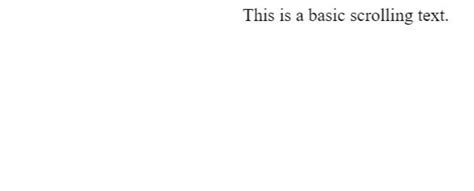 All About Marquee Tag In HTML