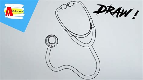 How To Draw A Stethoscope Easily And Step By Step Tutorial YouTube
