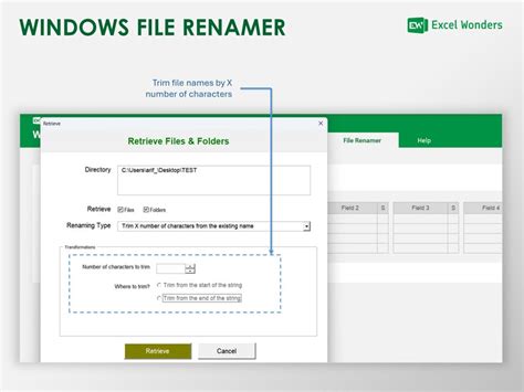 Windows File Renamer Excel Template Batch File Rename Tool Etsy