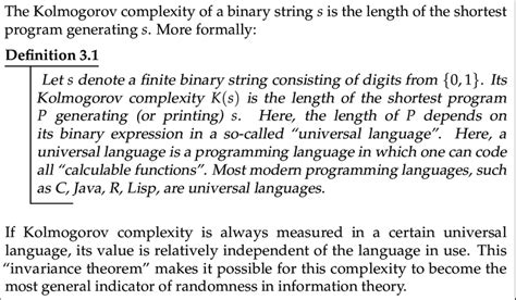 On The Definition Of Kolmogorov Complexity Download Scientific Diagram