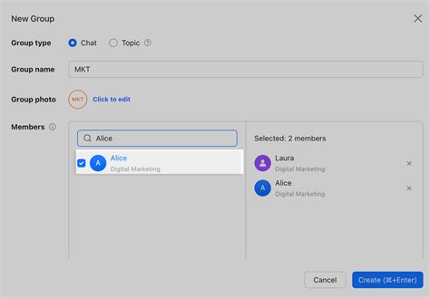 Create A Group Chat