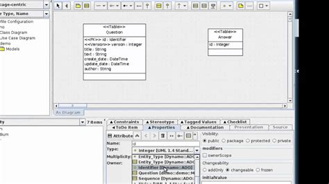 Database Modeling With Argouml For Ada Applications Youtube
