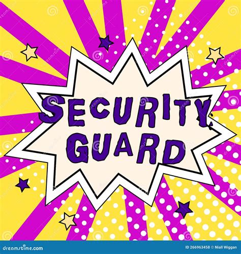 Text Showing Inspiration Security Guard Word For Tools Used To Manage
