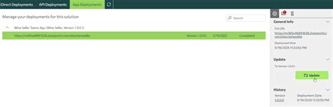 Teams App Deployment Skybow Portal