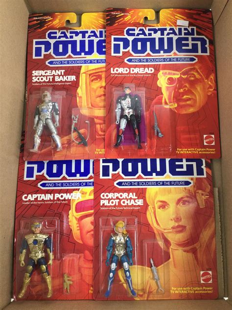 Lot Nip 1987 Mattel Captain Power Action Figures