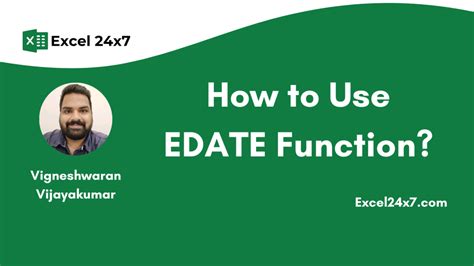 How To Use Excel Date Function Excel 24x7