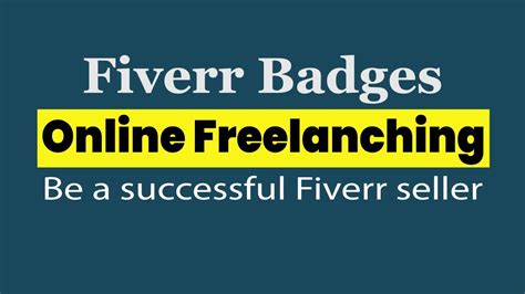 How To Get Fiverrs Online Freelancing Badge Fiverr Badges By Marketing Labz Youtube