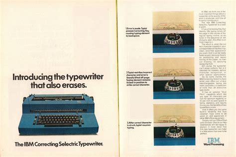 1973 IBM Correcting Selectric Typewriter Advertisement Time Magazine April 9 1973 Time