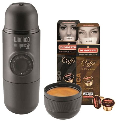 Кофеварка капсульная Wacaco Minipresso CA в комплекте с 20 капсулами ...