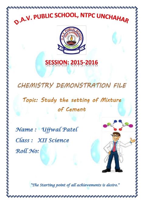 Class 12 Chemistry Practical File