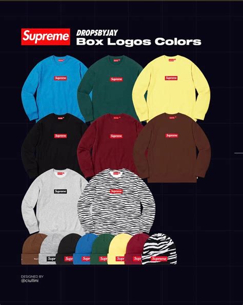 What Color Are You Going For On The Box Logo Beanies And Crewnecks Im