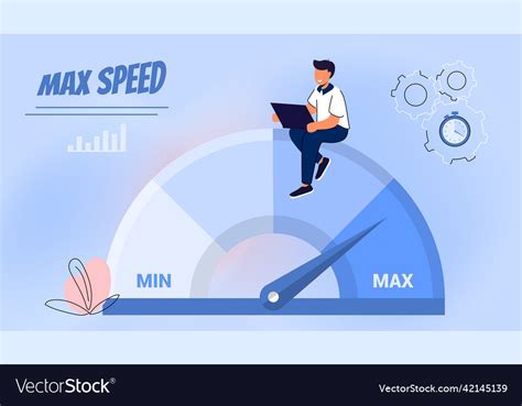 Website Loading Optimization Page Speed And Seo Vector Image