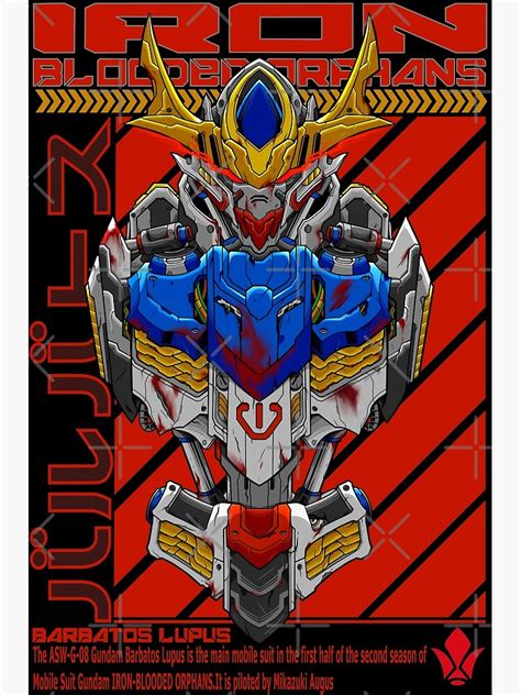 Gundam Barbatos Asw G 08 Art Print By Minami14r Redbubble