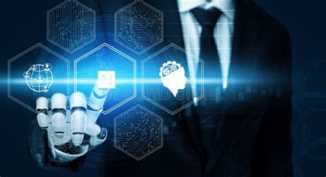 Mlp Futuristic Robot Artificial Intelligence Concept Stock Illustration Illustration Of