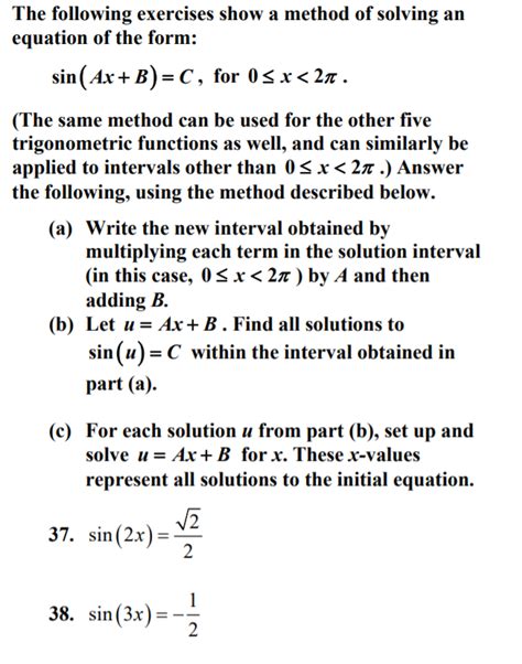 Solved The Following Exercises Show A Method Of Solving An