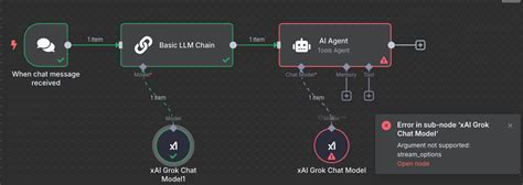 Issue Xai Grok With Ai Agent Node Does Not Works Questions N8n Community