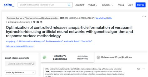 Optimization Of Controlled Release Nanoparticle Formulation Of Verapamil Hydrochloride Using