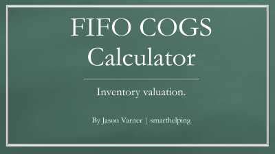 Excel Template FIFO COGS Calculator Excel Template XLSX Flevy