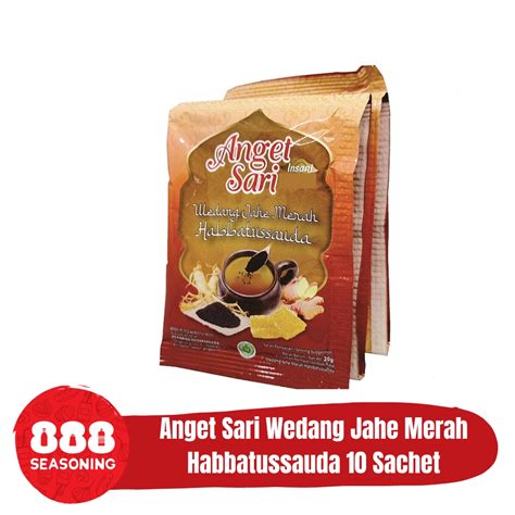Jual ANGETSARI ANGET SARI WEDANG JAHE MERAH HABBATUSSAUDA RENCENG 10 Sachet Shopee Indonesia