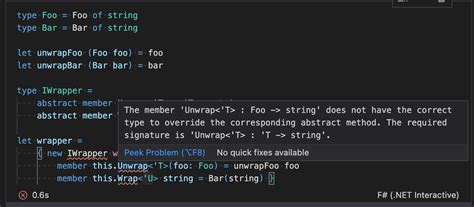 Implementing F Interface Types That Have Methods With Generic Type