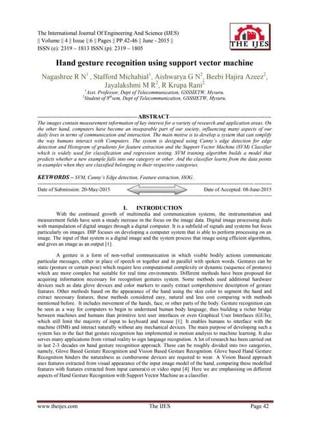 Hand Gesture Recognition Pptx