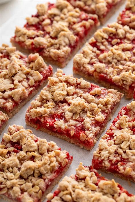 Strawberry Oatmeal Bars Recipe My Baking Dependancy Every Province