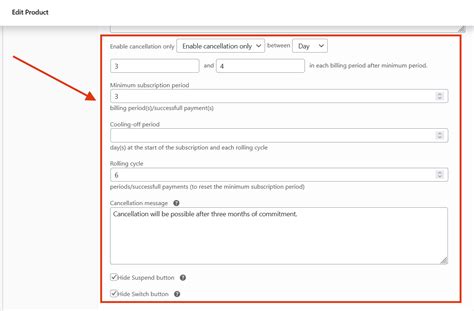 Woocommerce Subscriptions Custom Cancellation Rules By Progos Codecanyon