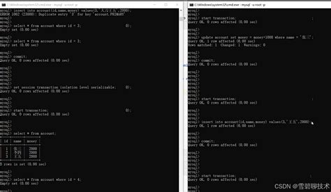Mysql：事务mysql一个事务一个连接 Csdn博客
