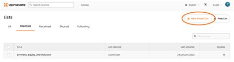 how to use smart lists to create custom course recommendations
